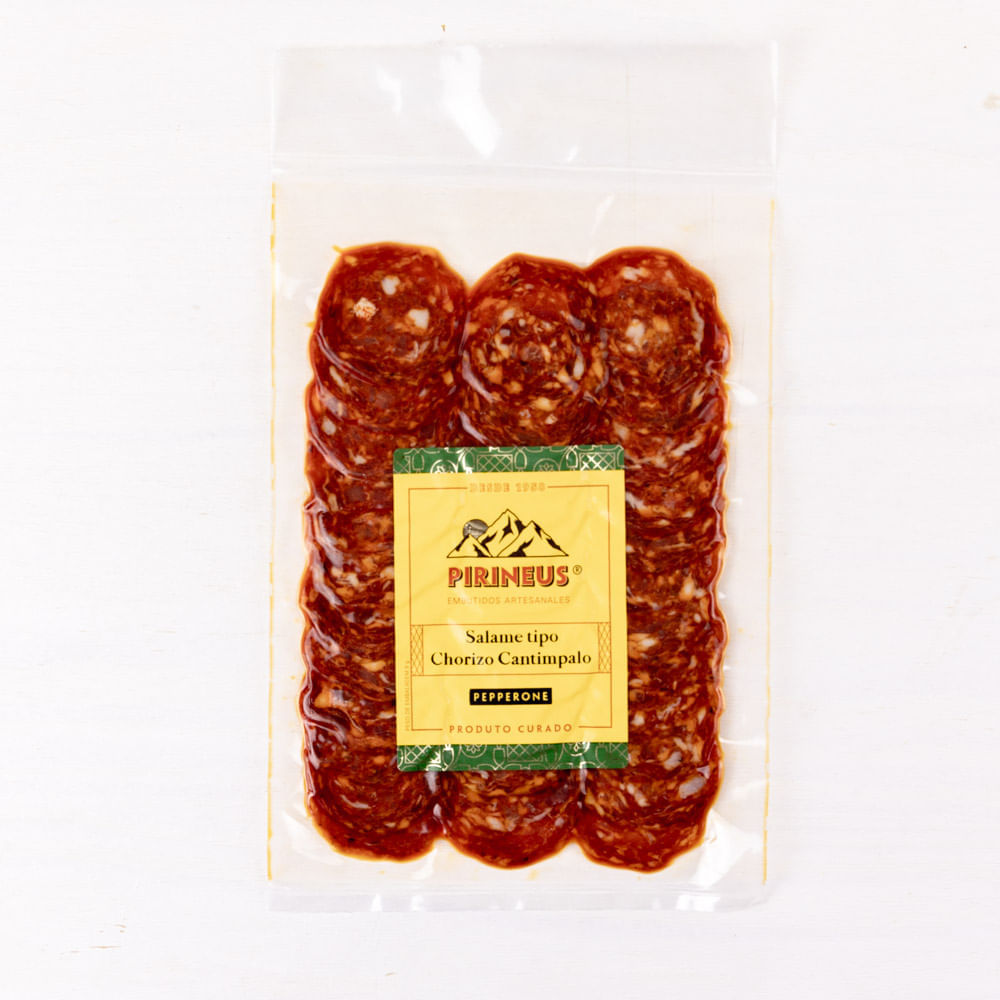 Salame Tipo Chorizo Cantimpalo Pepperone Fatiado 100g - Pirineus
