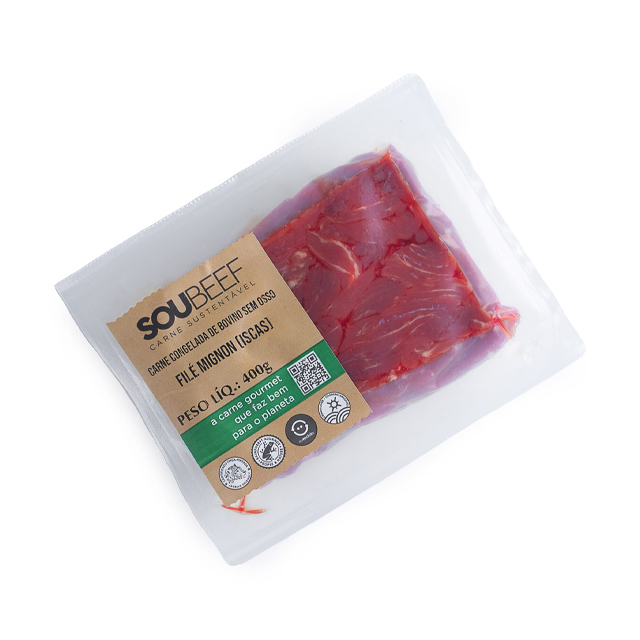 Iscas de filé mignon congelado Soubeef - Raízs